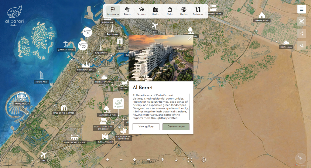 Interactive Map Al Barari